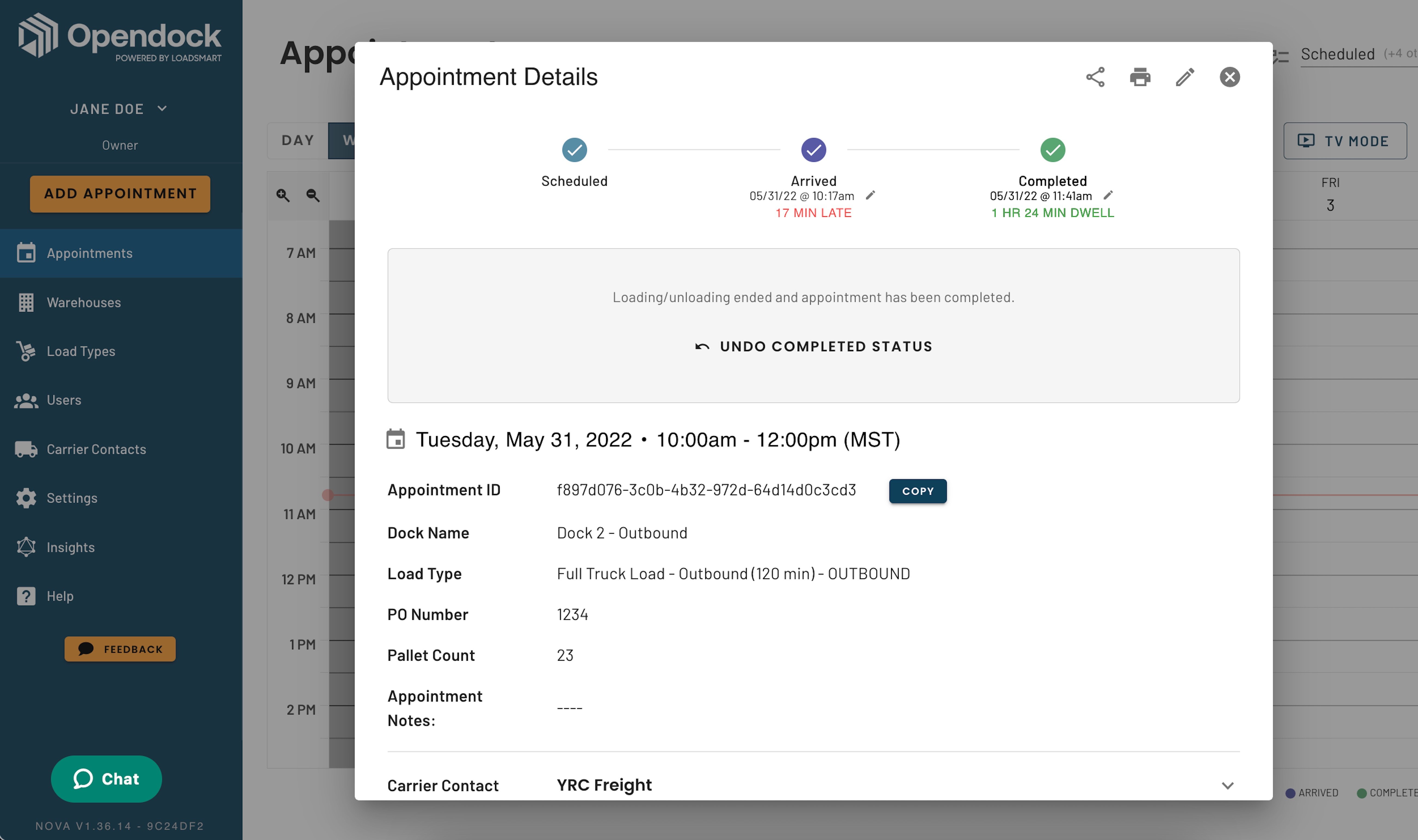 Opendock Migration Page AP